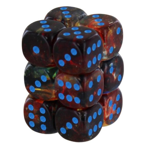 Chessex | Games | Chessex Nebula Primaryblue 6mm D6 Dice Block 12 Dice ...